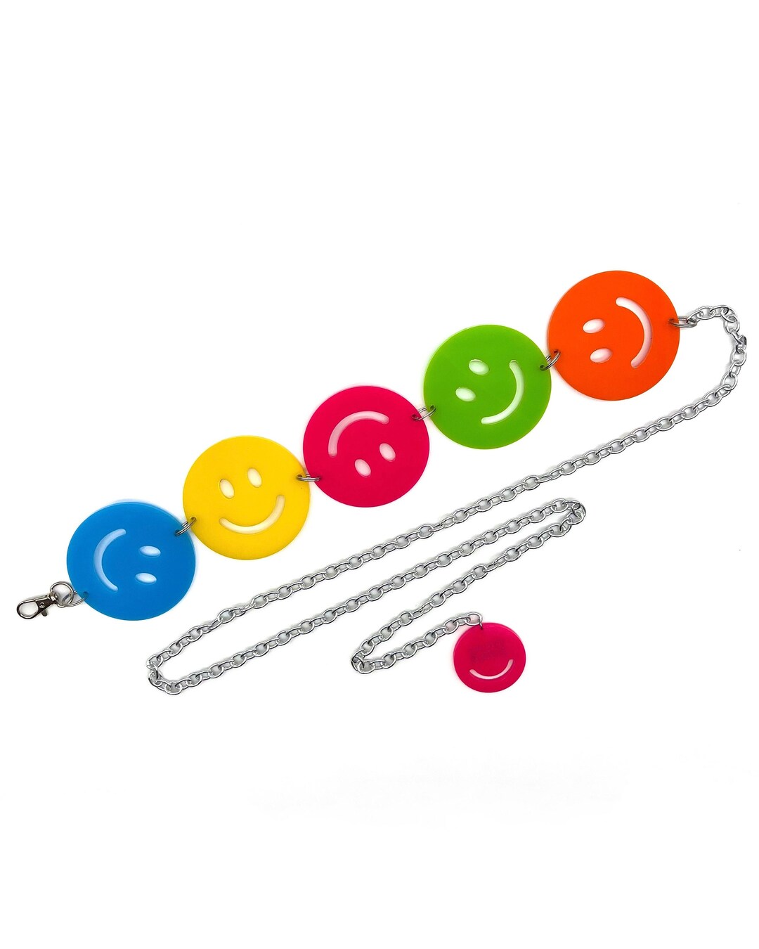 Kandi Smile Belt | Rave Belt - Rave Jewelry - Festival Jewelry - Smiley ...