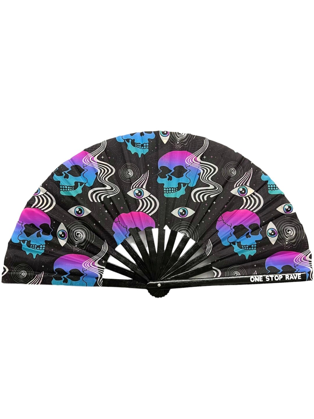 Ego Death Hand Fan | Rave Hand Fan - Festival Hand Fan - Rave Fan ...