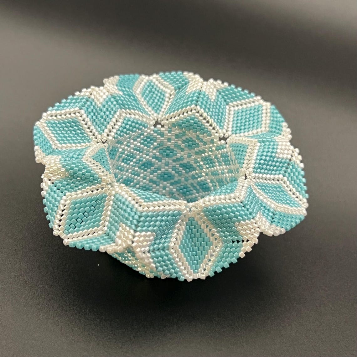 Beaded Trinket Box With Folding Origami Lid - Etsy