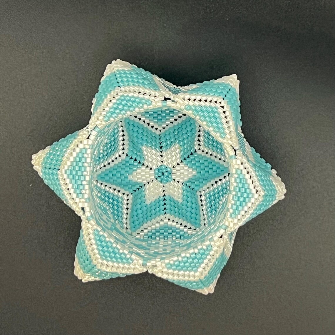 Beaded Trinket Box With Folding Origami Lid - Etsy