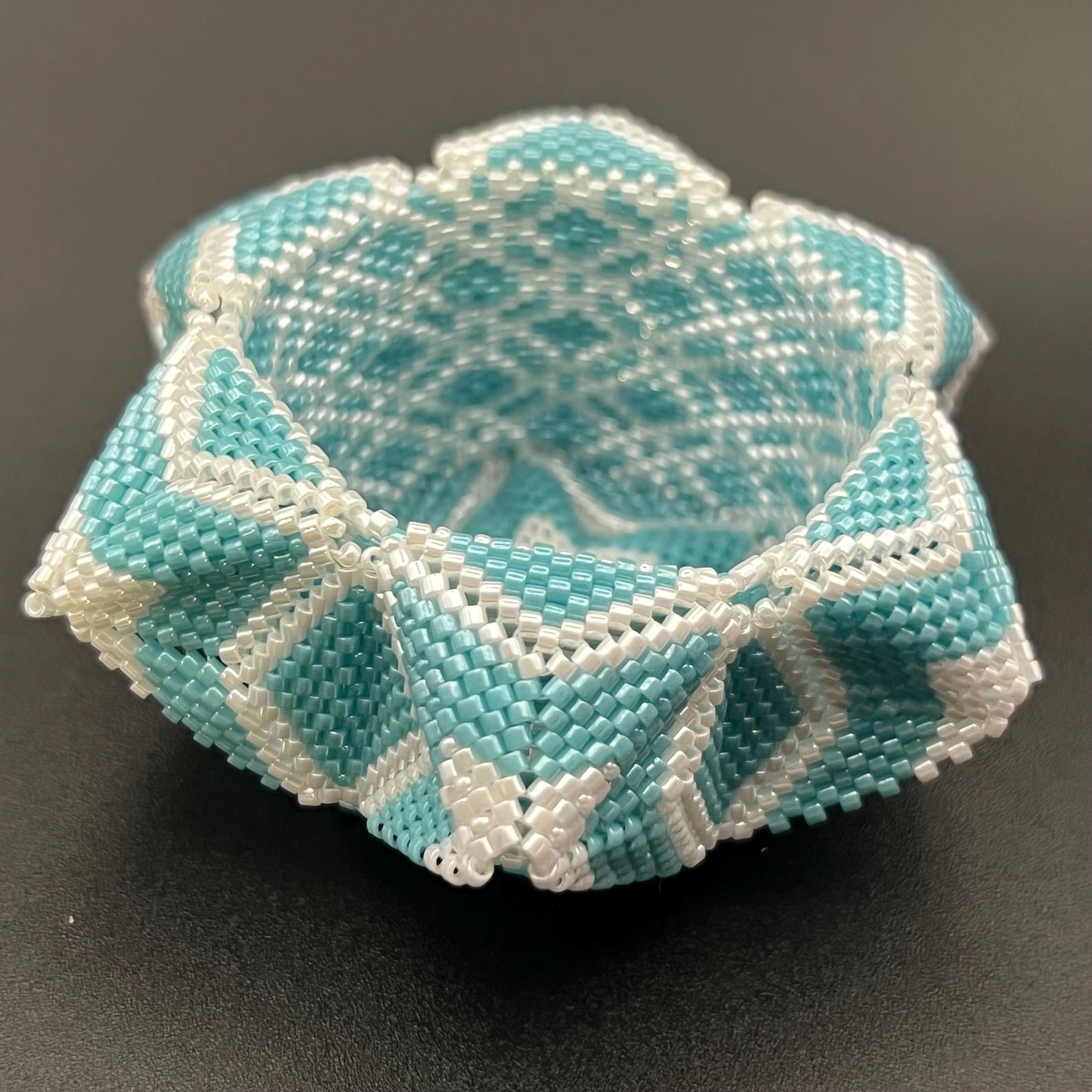 Beaded Trinket Box With Folding Origami Lid - Etsy