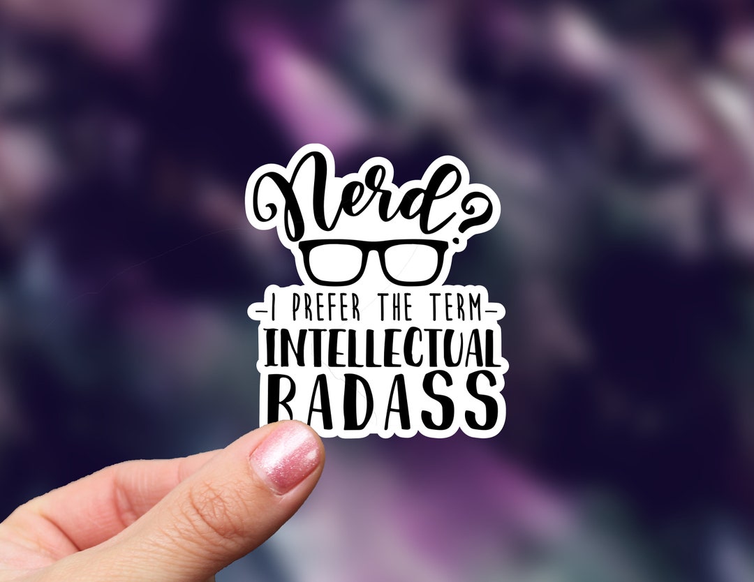 Nerd Sticker, Funny Sticker, Matte Stickers - Etsy