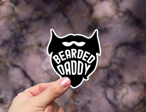 Dad Sticker Bearded Daddy | Etsy