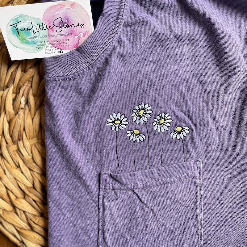 Embroidered Pocket - Etsy