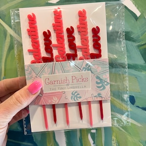 Custom Acrylic Garnish Pick: Personalized Cocktail Topper, Party Decor ...