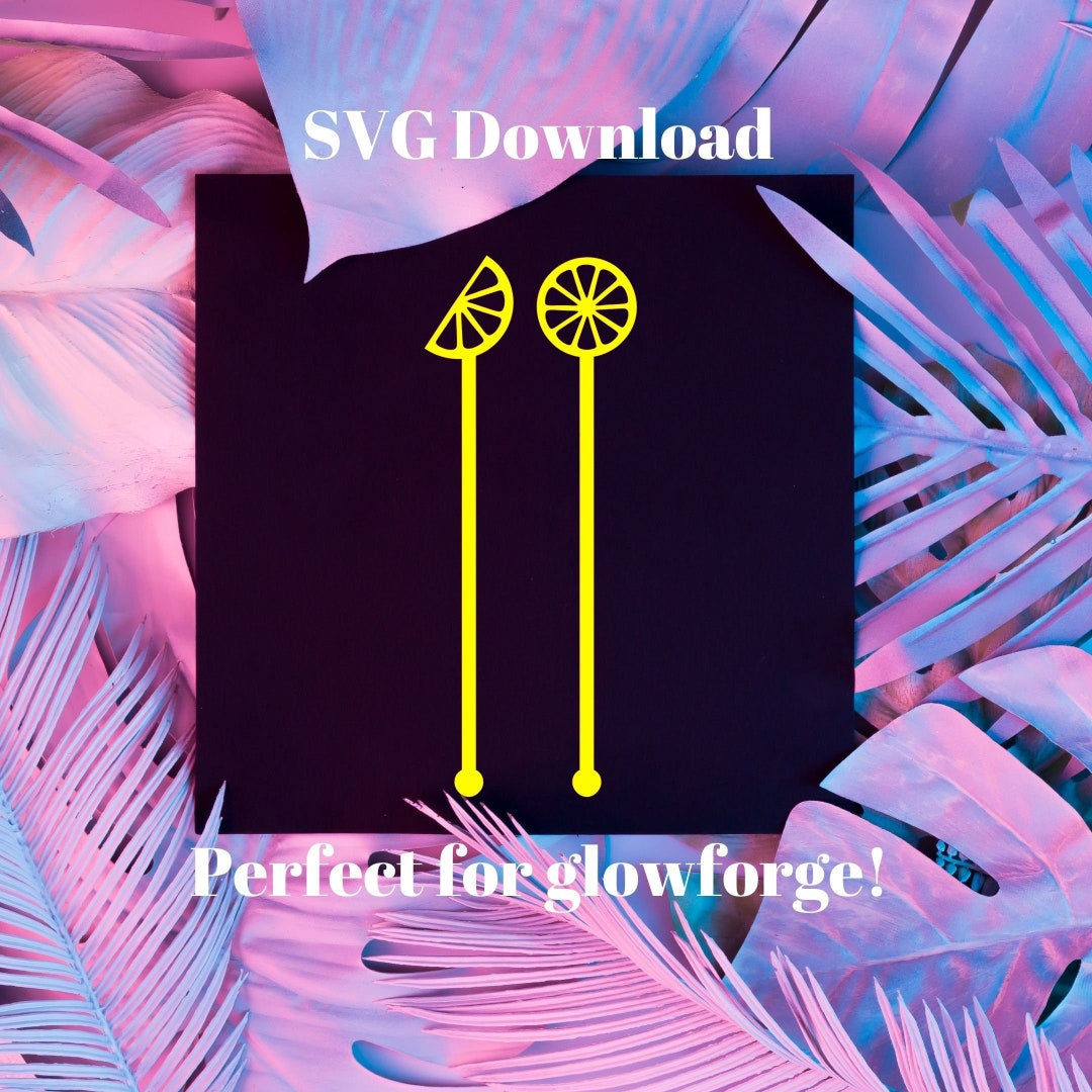 Fruit Slice Stir Stick SVG File: Glowforge Laser Cut File (digital ...