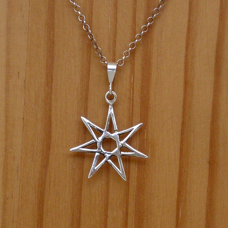 Silver 7 Pointed Star - Etsy