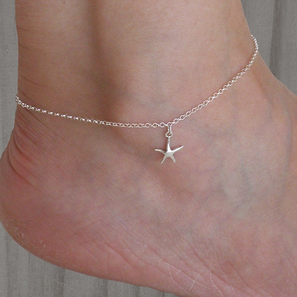 Starfish Anklet - Etsy