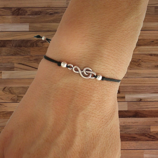 Music Note Bracelet - Etsy