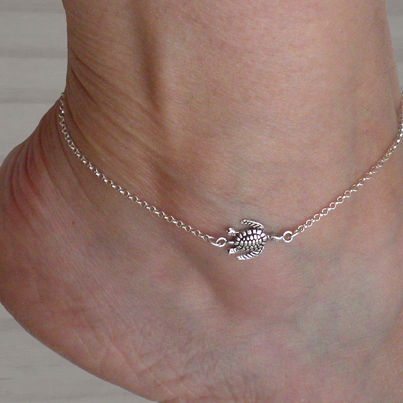 Sea Turtle Anklet - Etsy