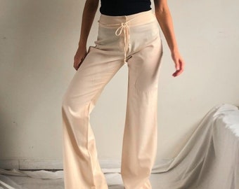 Tan Wide Leg Pants - Etsy