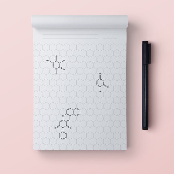 Molecules Template for Notebook Print Digital Download Student - Etsy