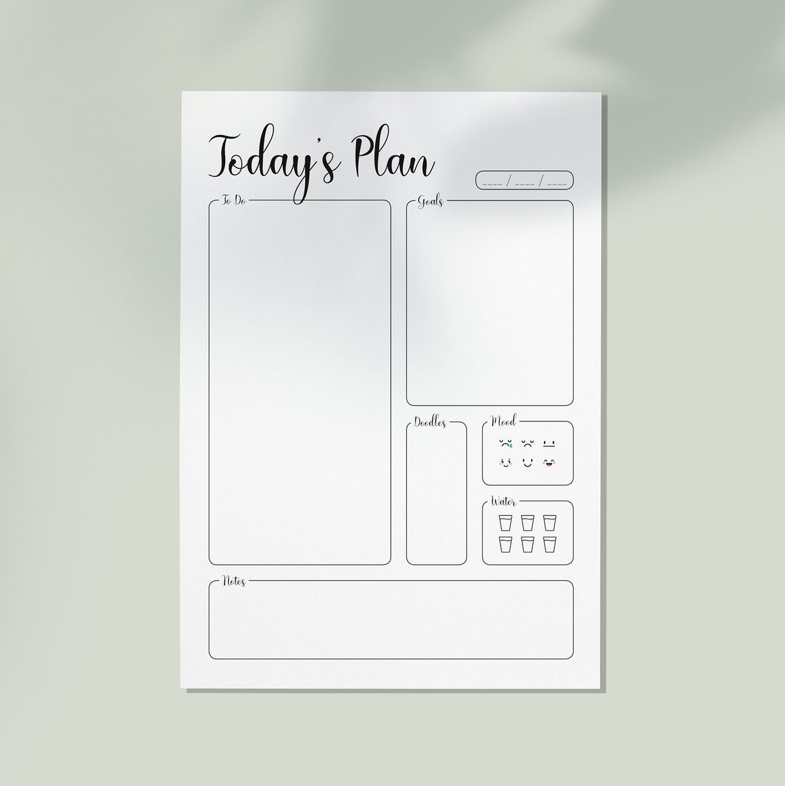 Daily Planner Student Organizing Digital Downloadable Print Bujo Bullet ...