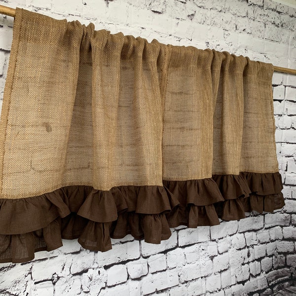 Burlap Curtain - Etsy