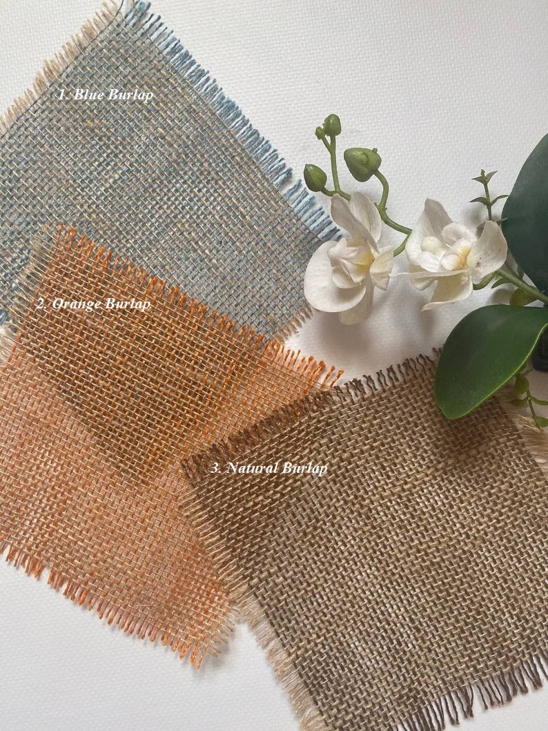 Burlap Curtains Burlap Curtains With 3 Ruffles With Ties - Etsy