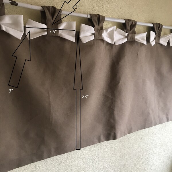 Tie up Valance - Etsy