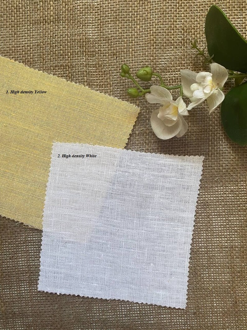 Pure Linen Fabrics Swatches Set of Samples - Etsy