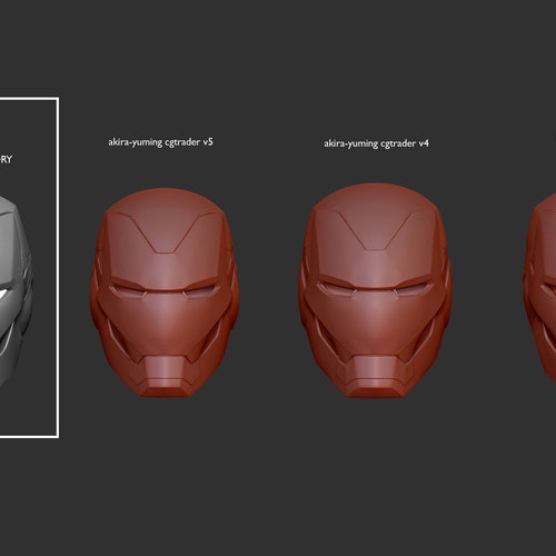 Red Ronin Red Hood Helmet Cosplay Mask STL File 3D Print | Etsy