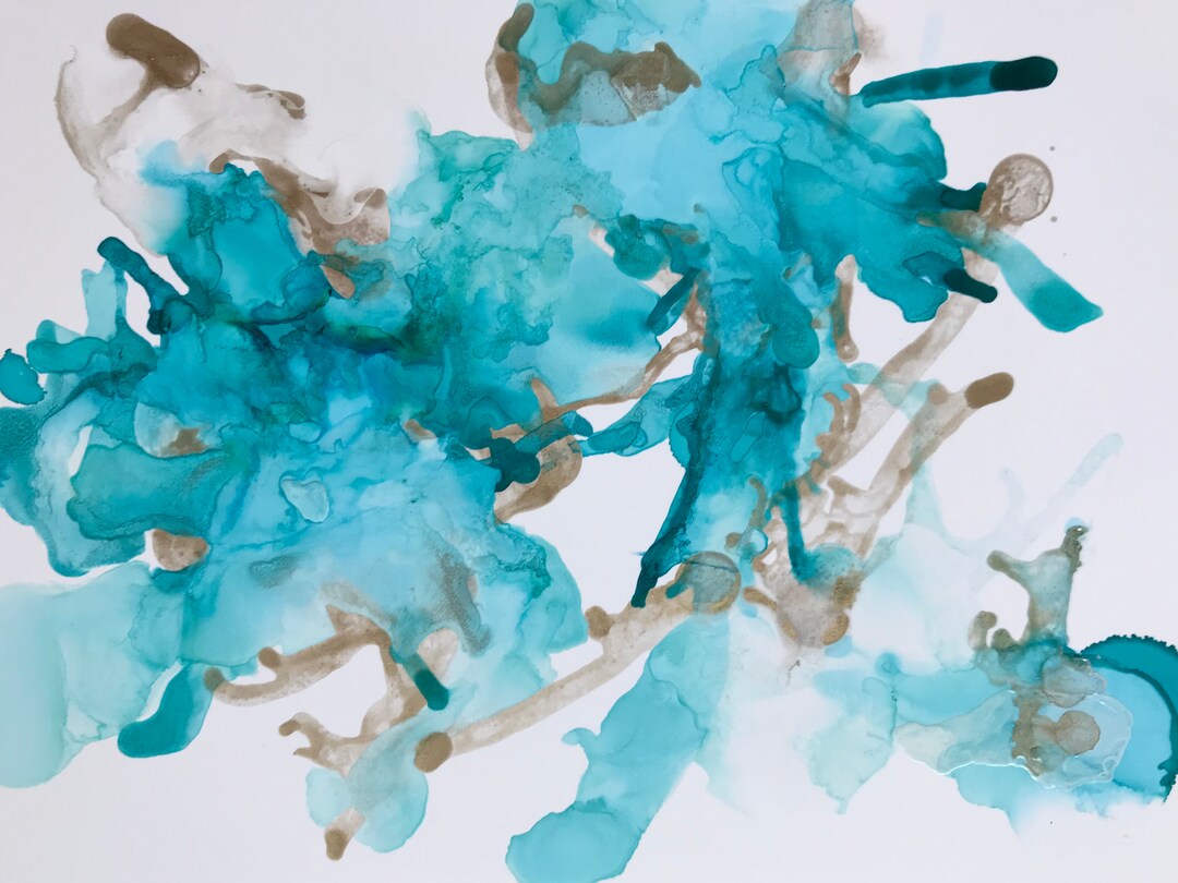 SOLD - Original 9 X 12 Alcohol Ink on Yupo Paper - Etsy