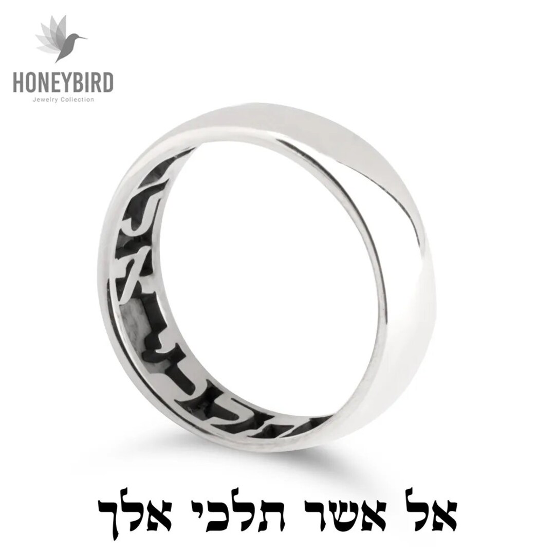 Personalized Inside Engraved Ring Silver Secret Message Ring Custom ...