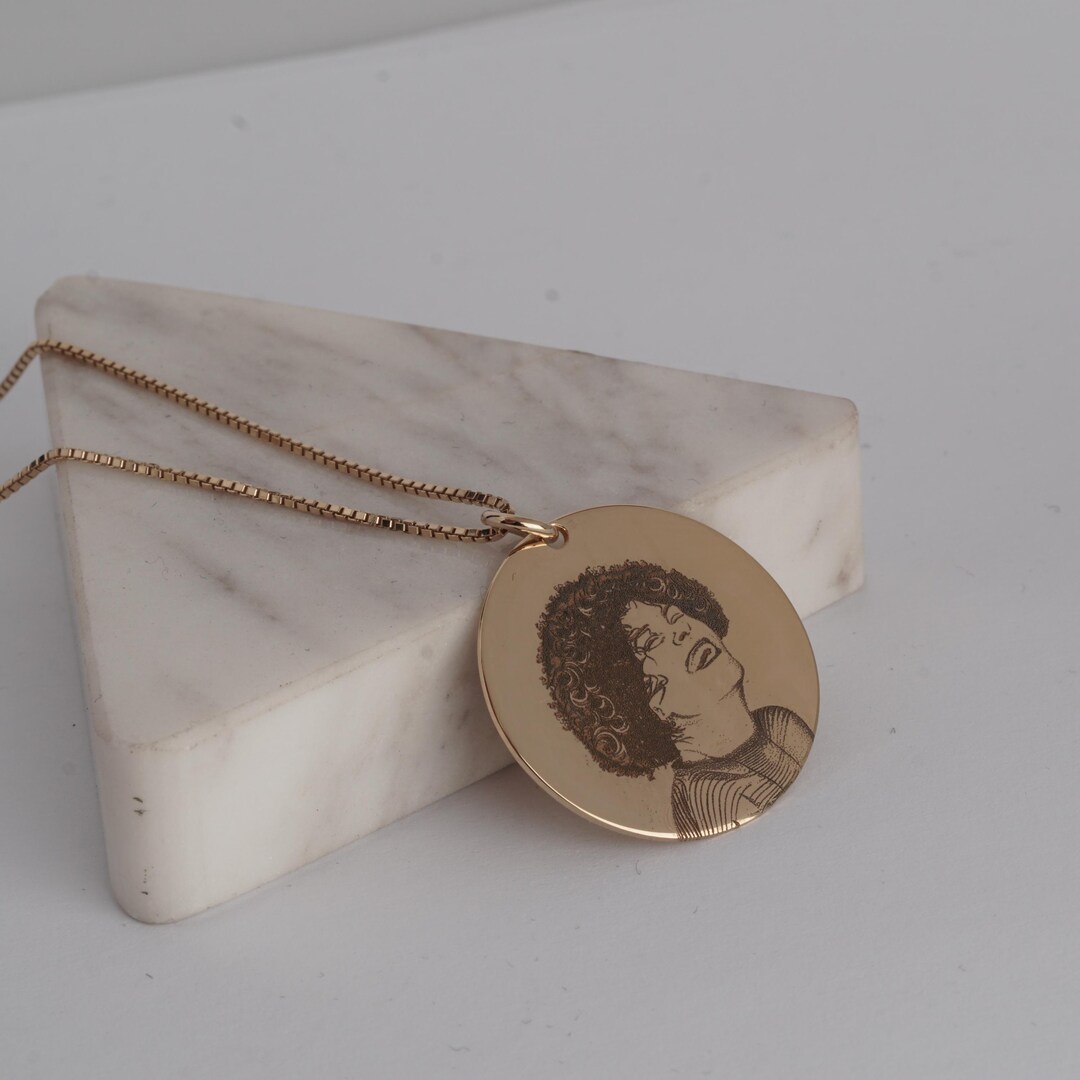 Custom Photo Necklace - Personalized Picture Pendant Necklace - Photo ...