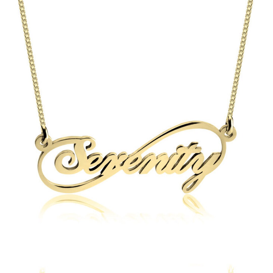 Personalized Infinity Name Necklace Silver Infinity Name Necklace ...