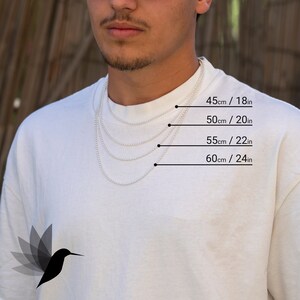 Silver Name Necklace for Men - Custom Men's Name Necklace - Silver Name ...