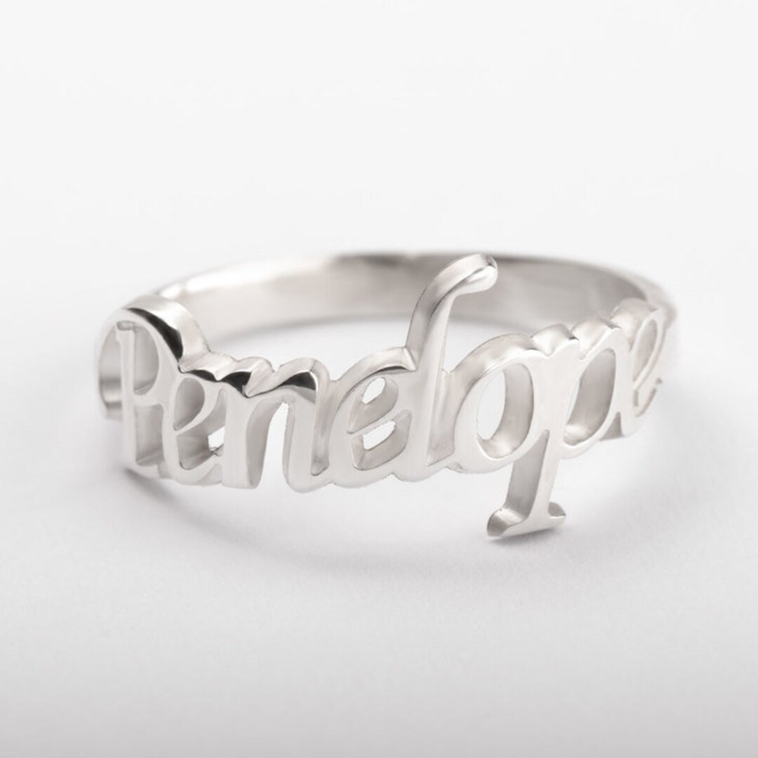 Personalized Name Ring - Sterling Silver Name Ring - Customized Ring ...