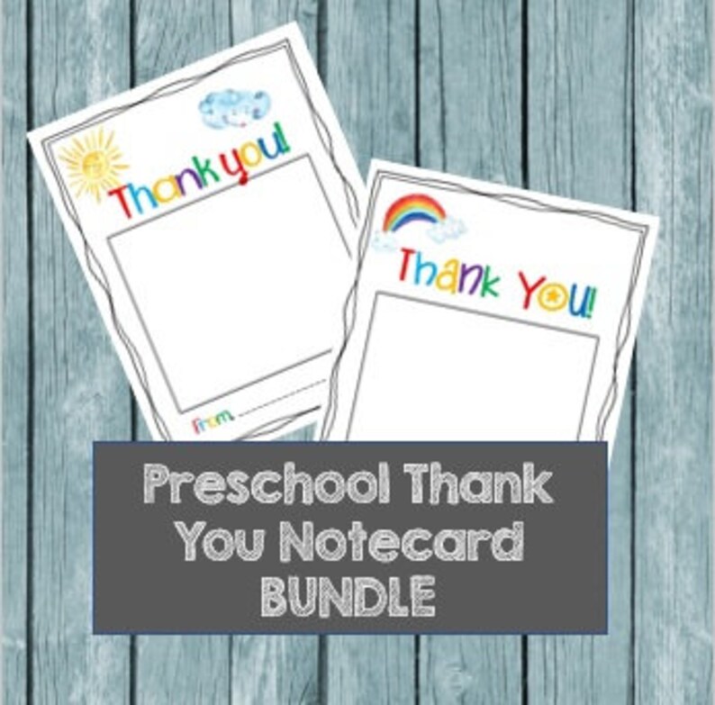 Preschool Thank You BUNDLE - Etsy