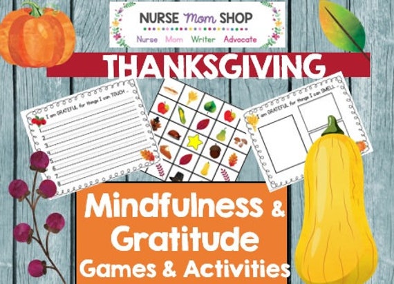 Thanksgiving Gratitude and Mindfulness Activities | Etsy