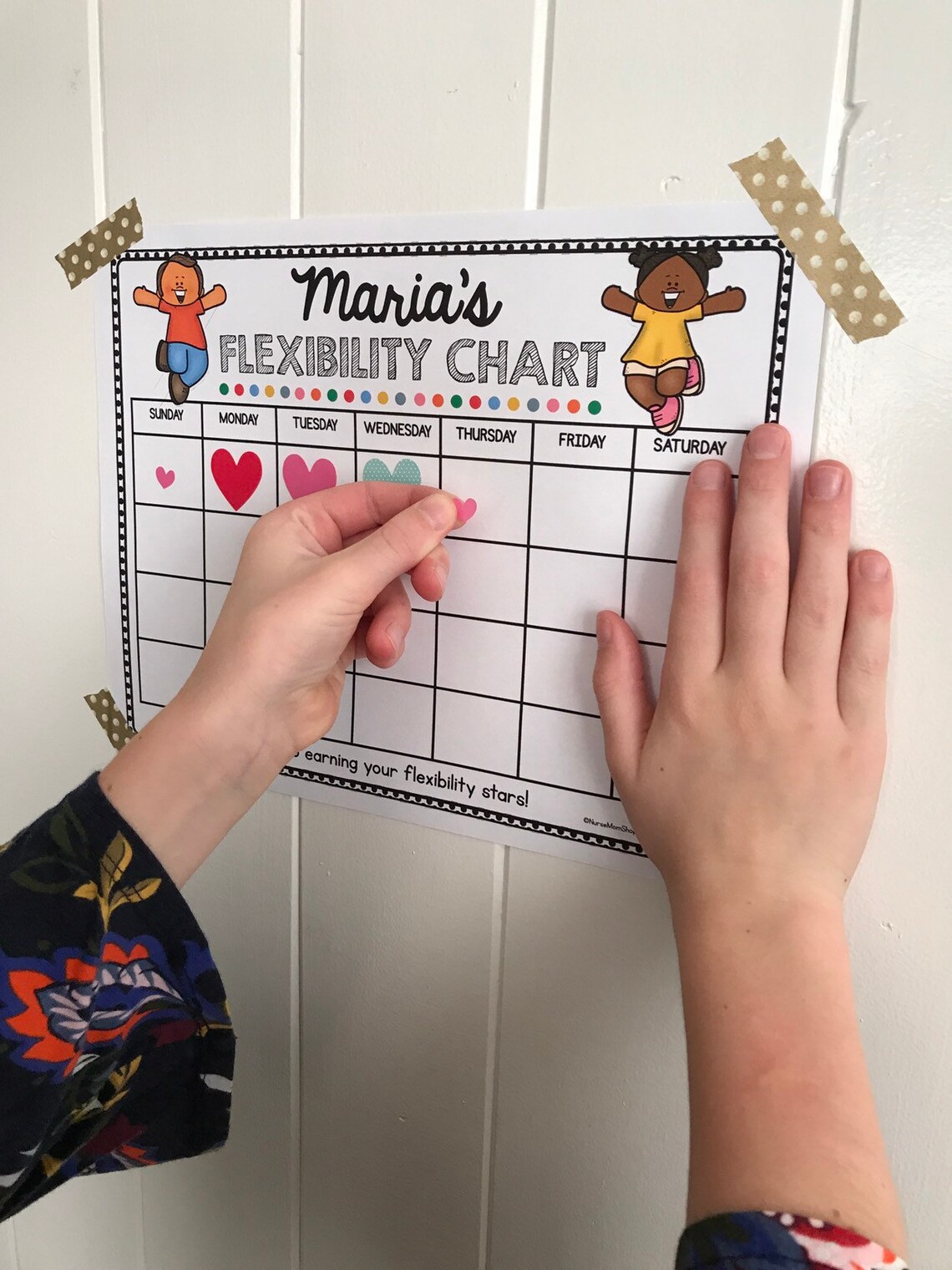 Flexibility Chart - Editable Instant Download - Autistic - Autism ...