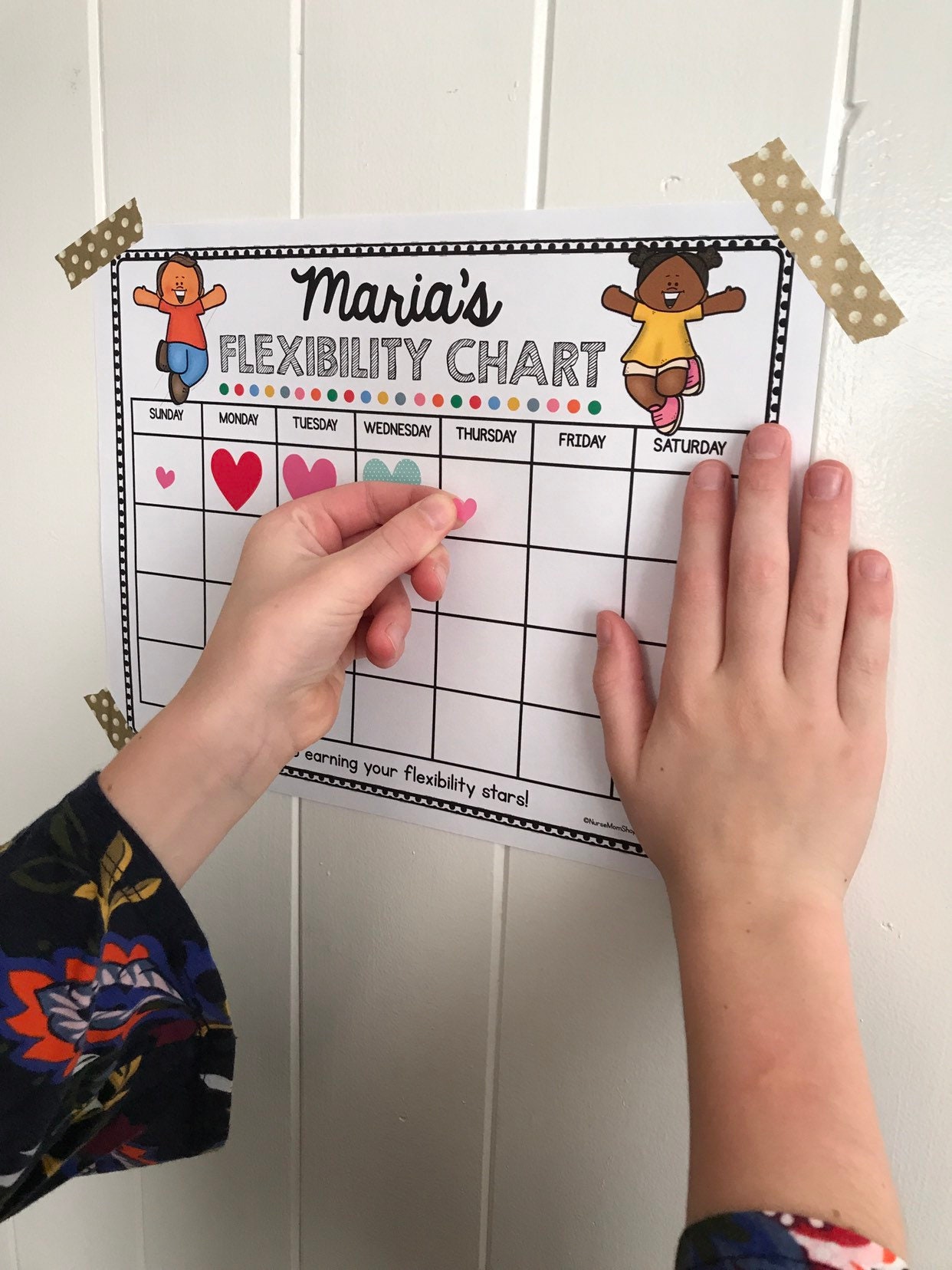 Flexibility Chart - Editable Instant Download - Autistic - Autism ...