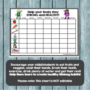 Preschool Health Chart - Etsy