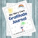 PRESCHOOL Gratitude Journal - Etsy