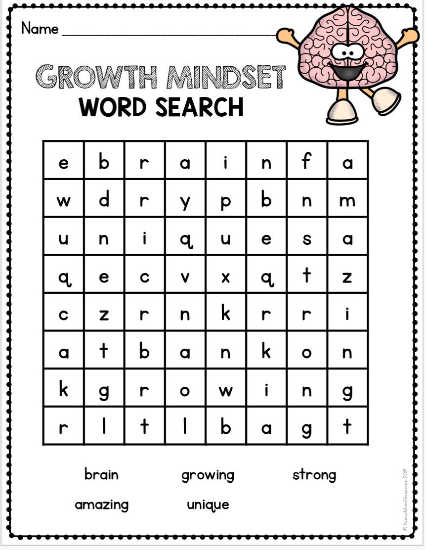 Printable Growth Mindset Activity Bundle - Etsy