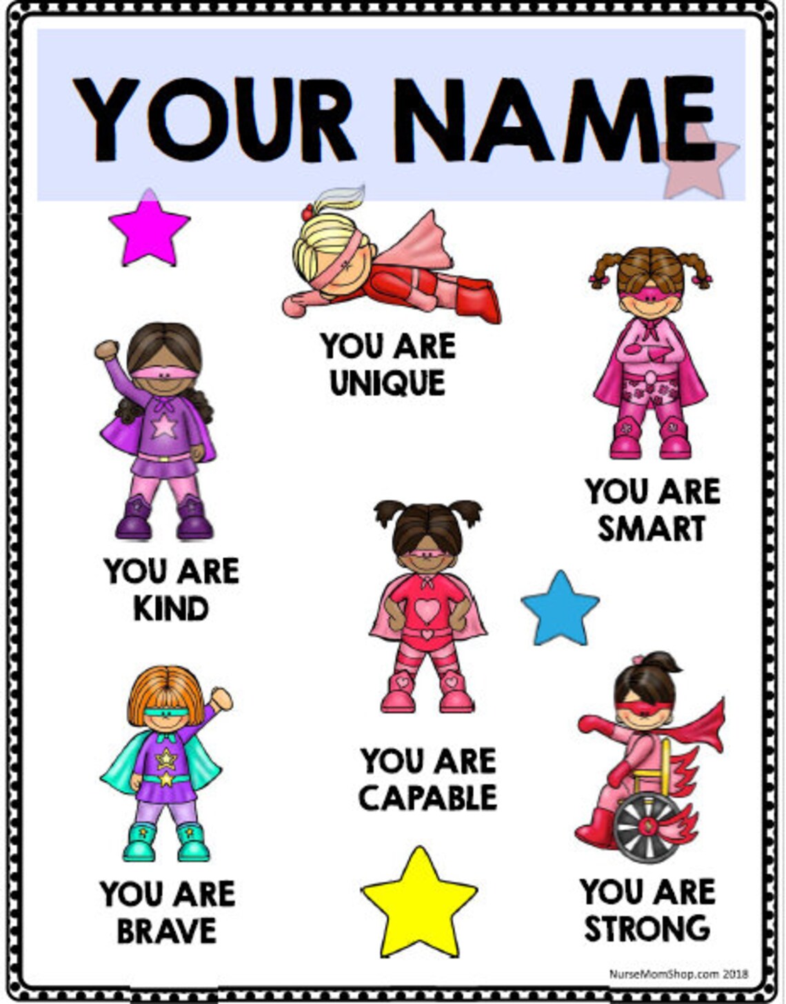 Personalized SUPERHERO Printables - Etsy