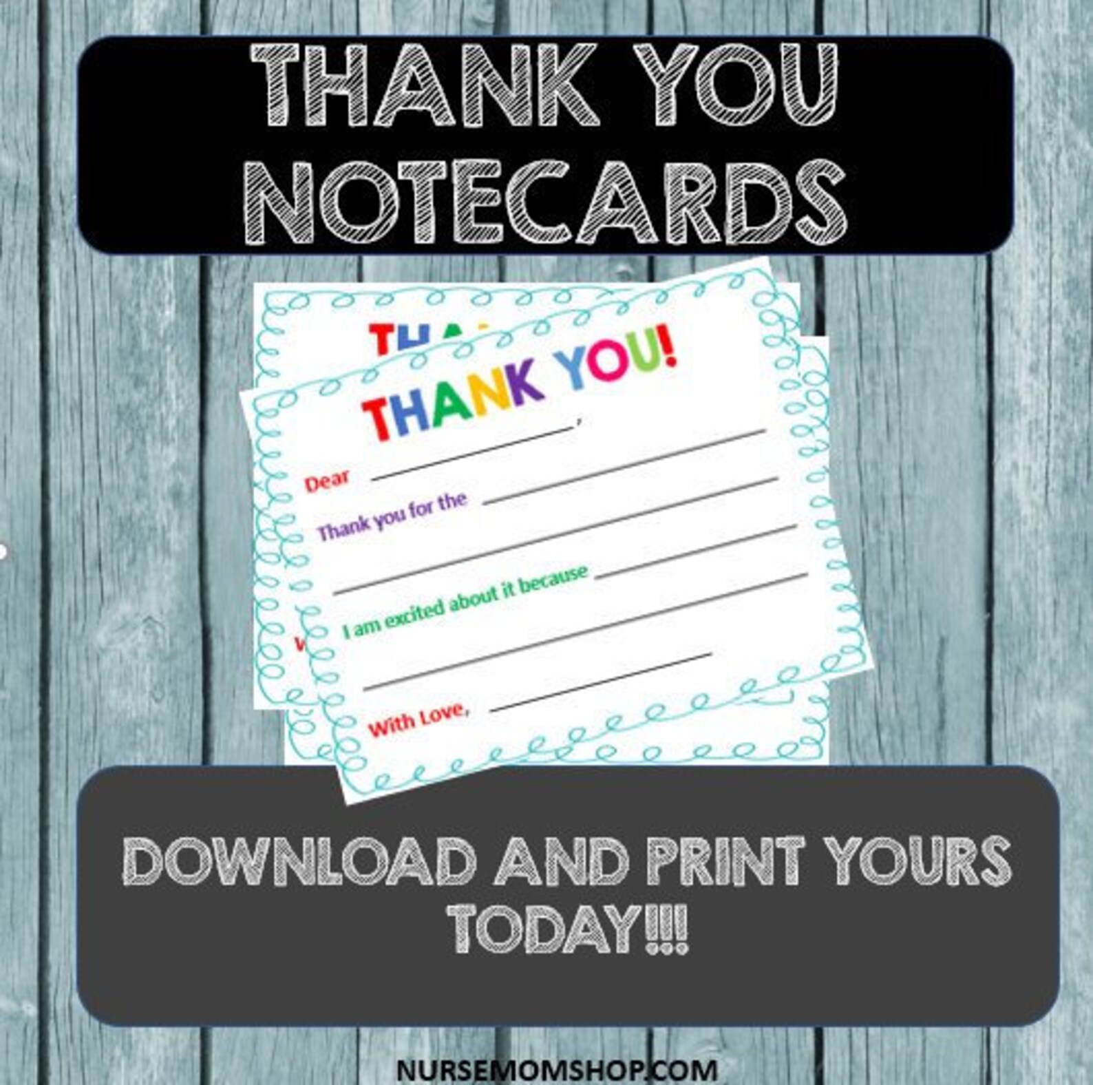 Kids Thank You Notes - Etsy