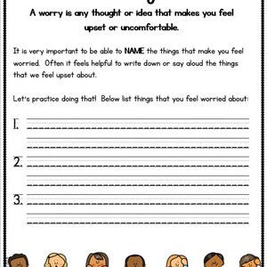 Worry Journal for Kids - Etsy