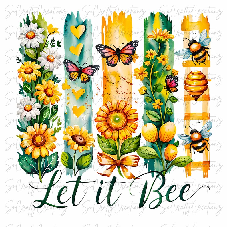 Let It Bee PNG - Etsy