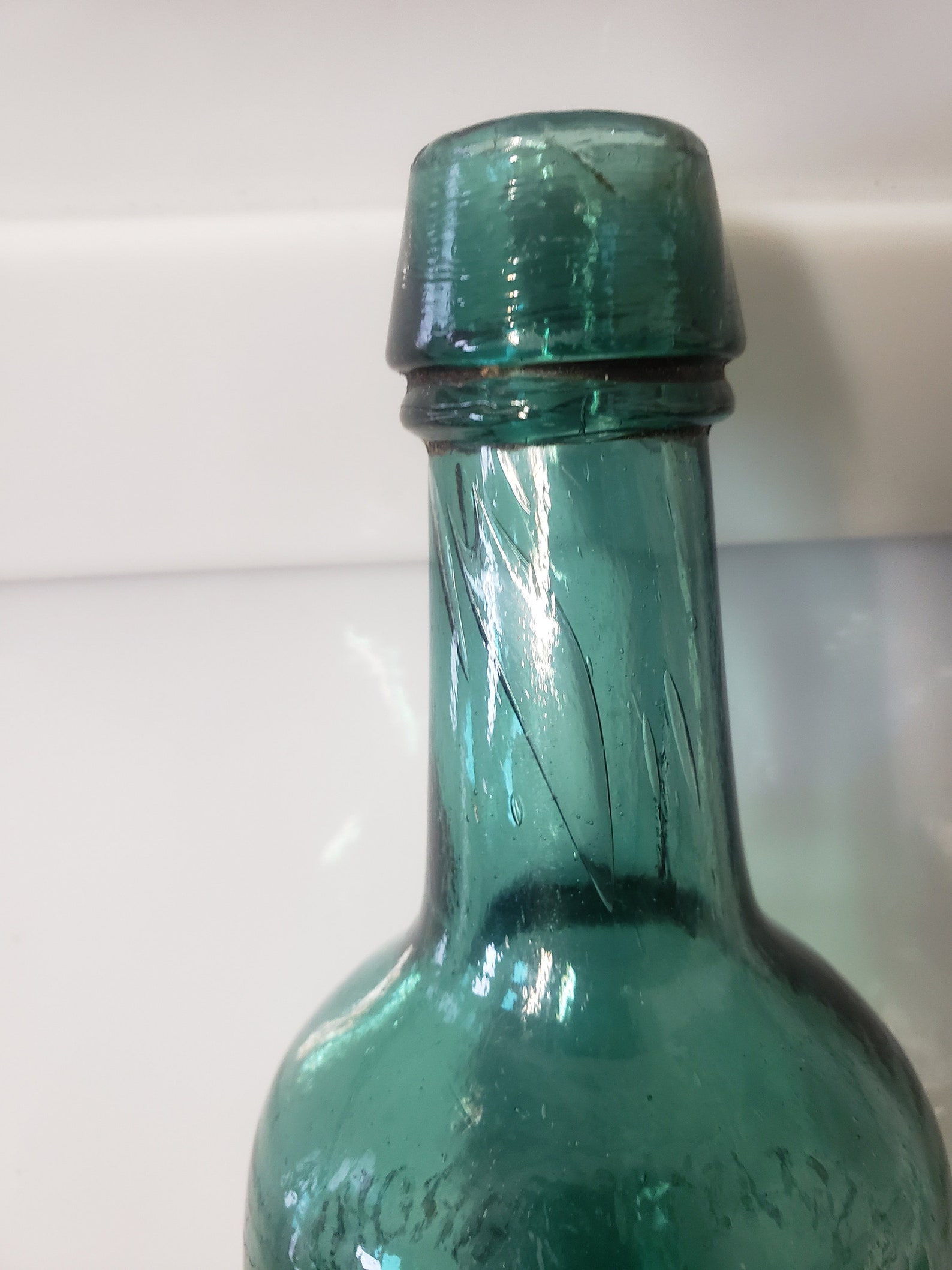 Antique Brown Stout Iron Pontil Bottle 1840's Green - Etsy