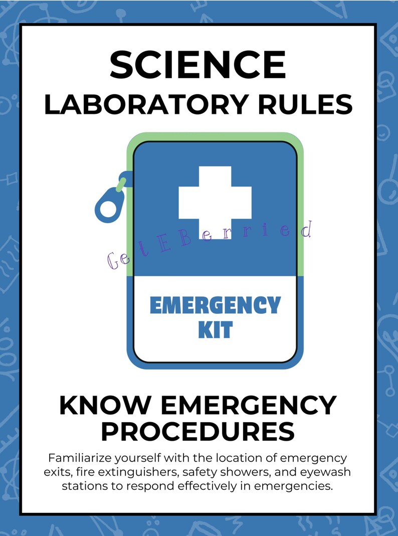 Science Lab Safety Rules - Etsy