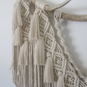 Elk antler macrame wall hanging wall art boho genuine | Etsy