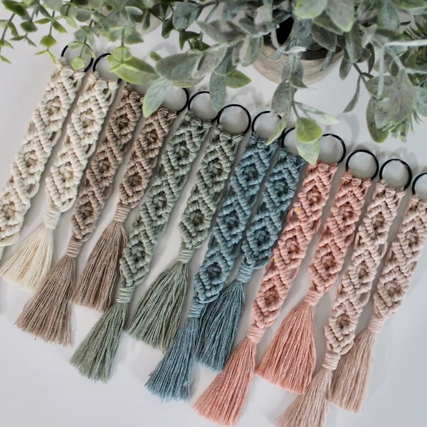 Macrame Keychain - Etsy