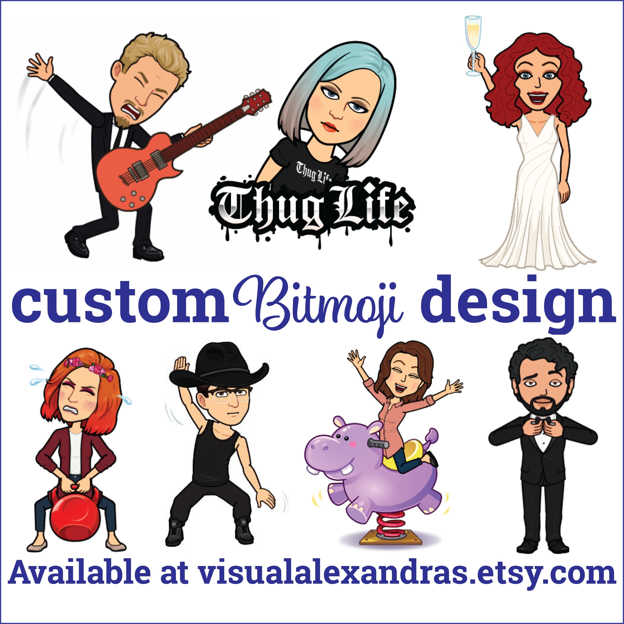 Custom Bitmoji Design Personalized Bitmoji Digital File | Etsy