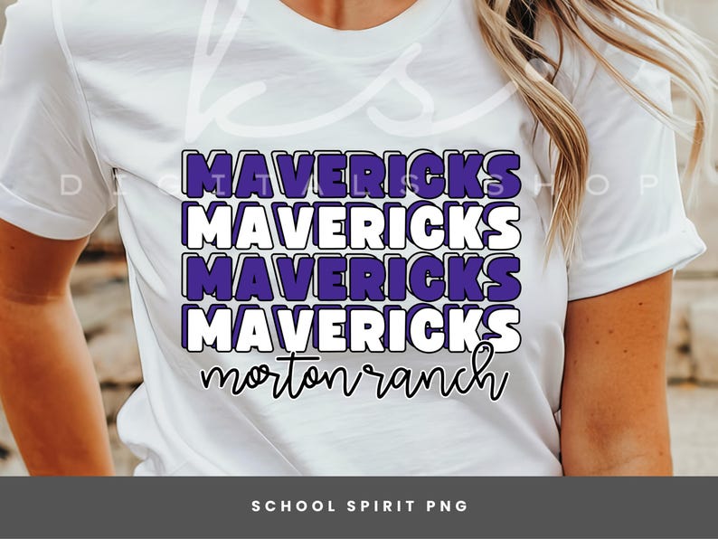 Morton Ranch Mavericks PNG | School Spirit Design | Digital Download - Etsy