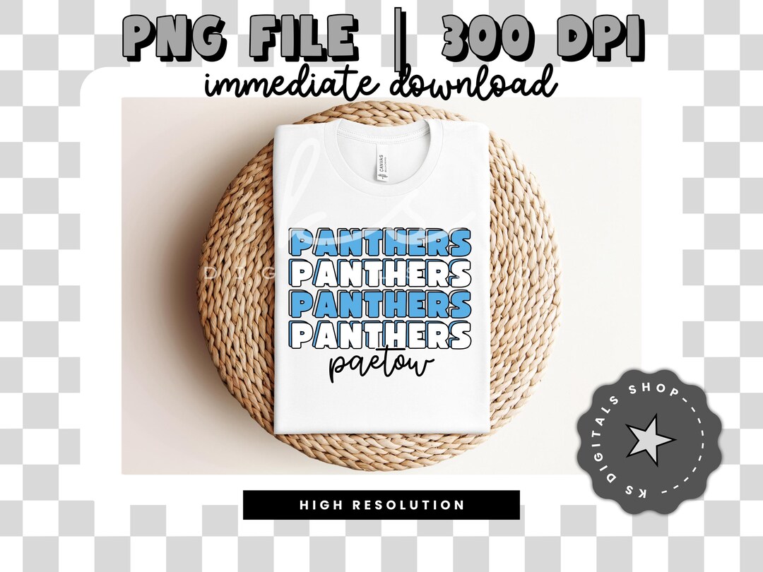 Paetow Panthers School Spirit Stacked PNG | Digital Download - Etsy