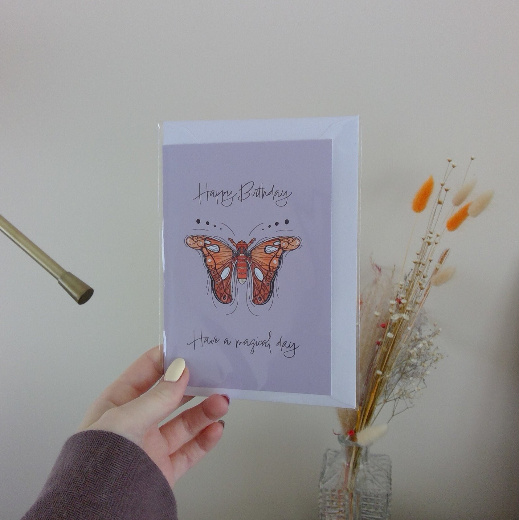 Atlas Moth Happy Birthday Card, A6 Card - Etsy UK