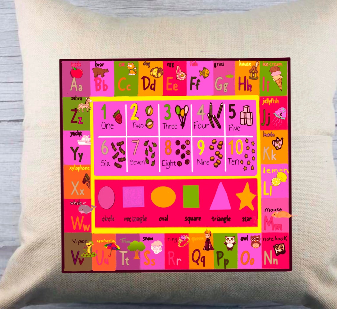 Learning Pillow Png/learning Pillow/learning Templates/kids - Etsy