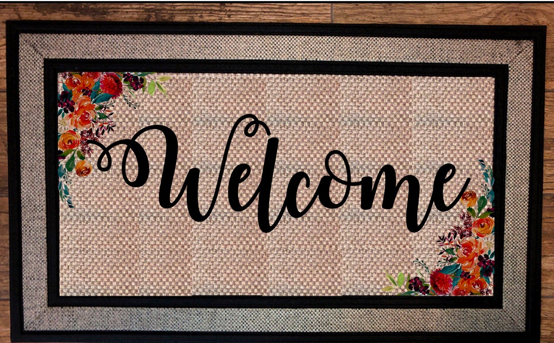 Welcome Doormat Door Mat Design/sublimation Png/sublimation - Etsy