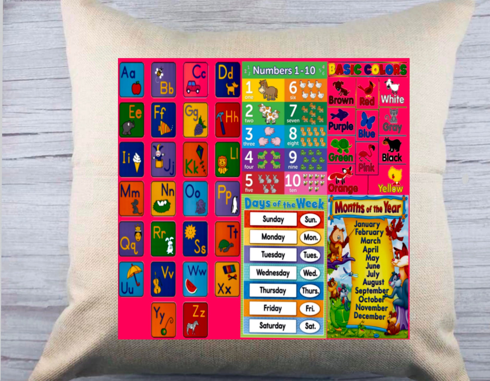Learning Pillow Png/learning Pillow/learning Templates/kids - Etsy